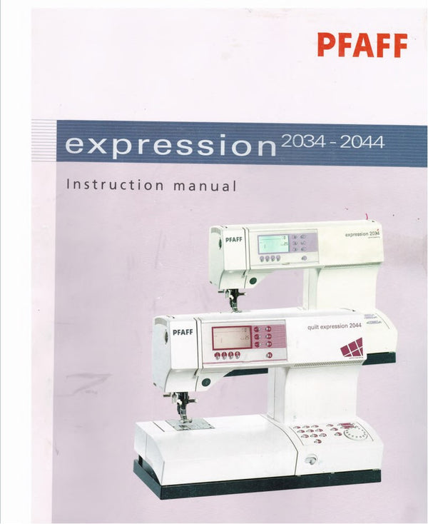 Pfaff 2034/2044 Instruction Manual - mrsewing