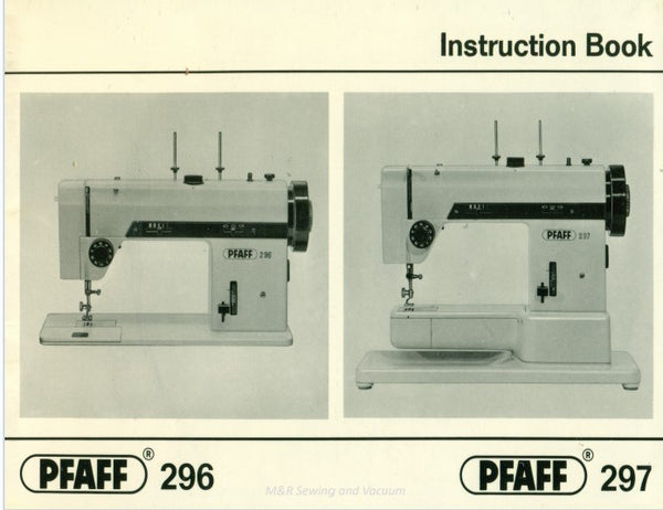 Instruction Manual, Pfaff 296/297 - mrsewing