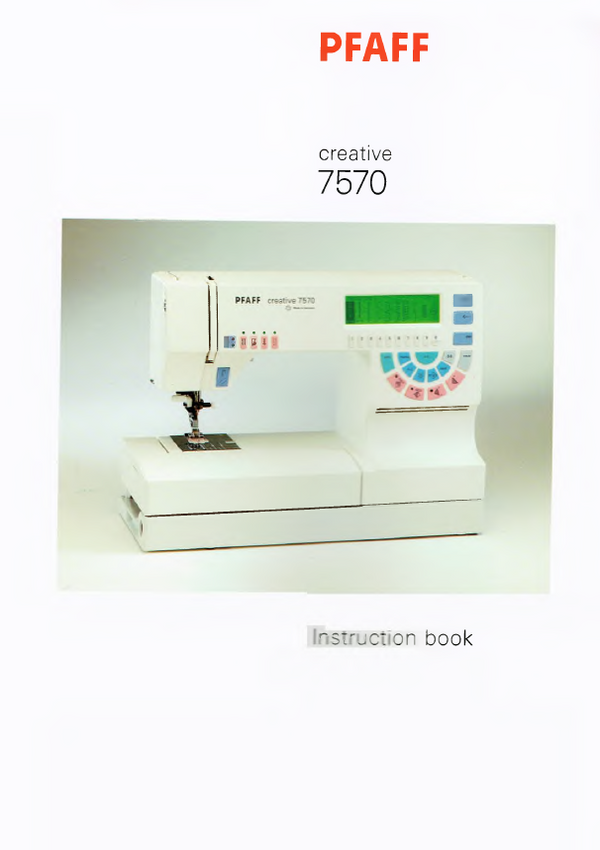 Pfaff 7570 Instruction Manual - mrsewing