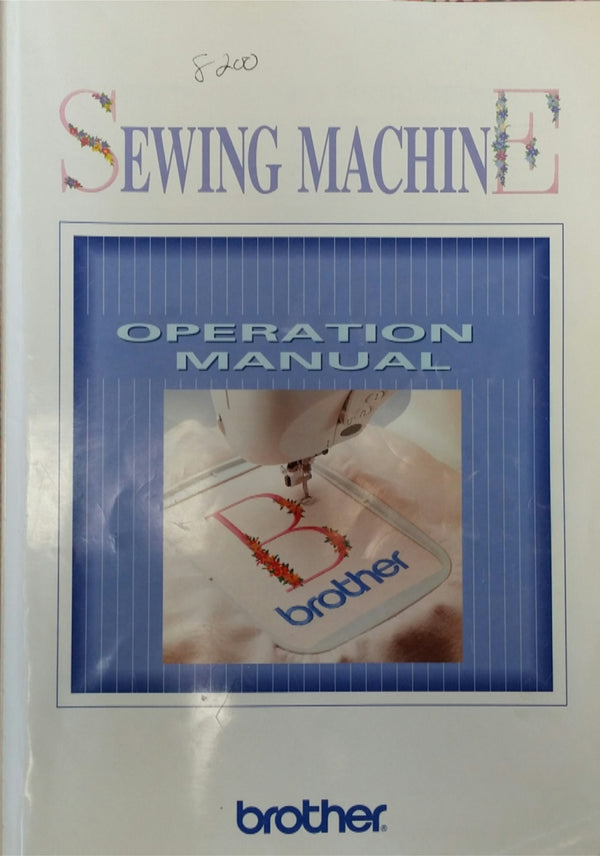 Brother PC8200 Instruction Book - mrsewing