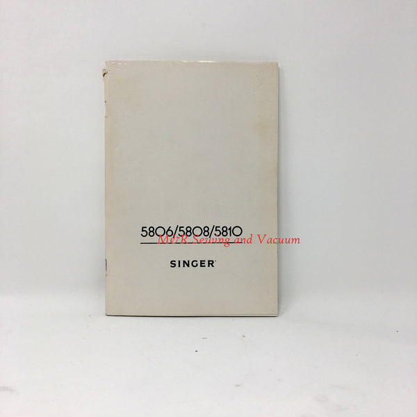 Singer Manuals Tagged "5810" - mrsewing